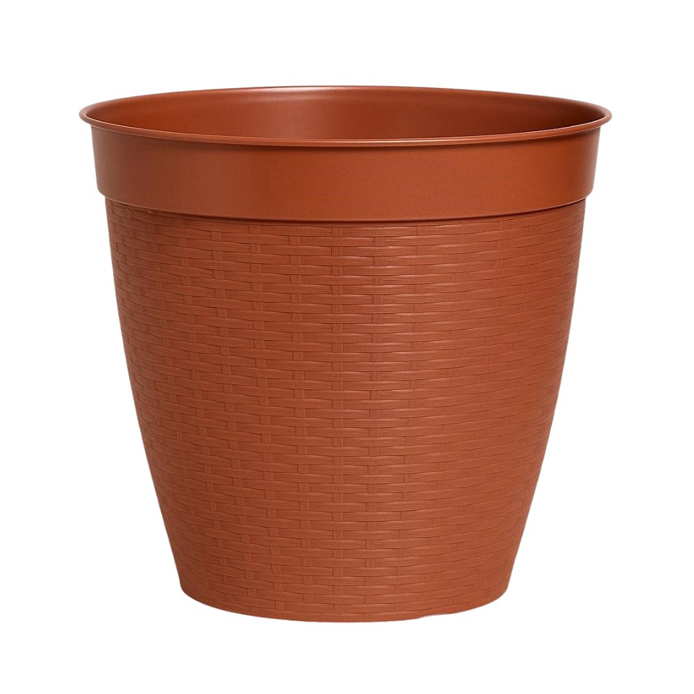Pracasa.Net - cod: P824 - Vaso Redondo Estilo Vime Borda Reta 44L Cerâmico